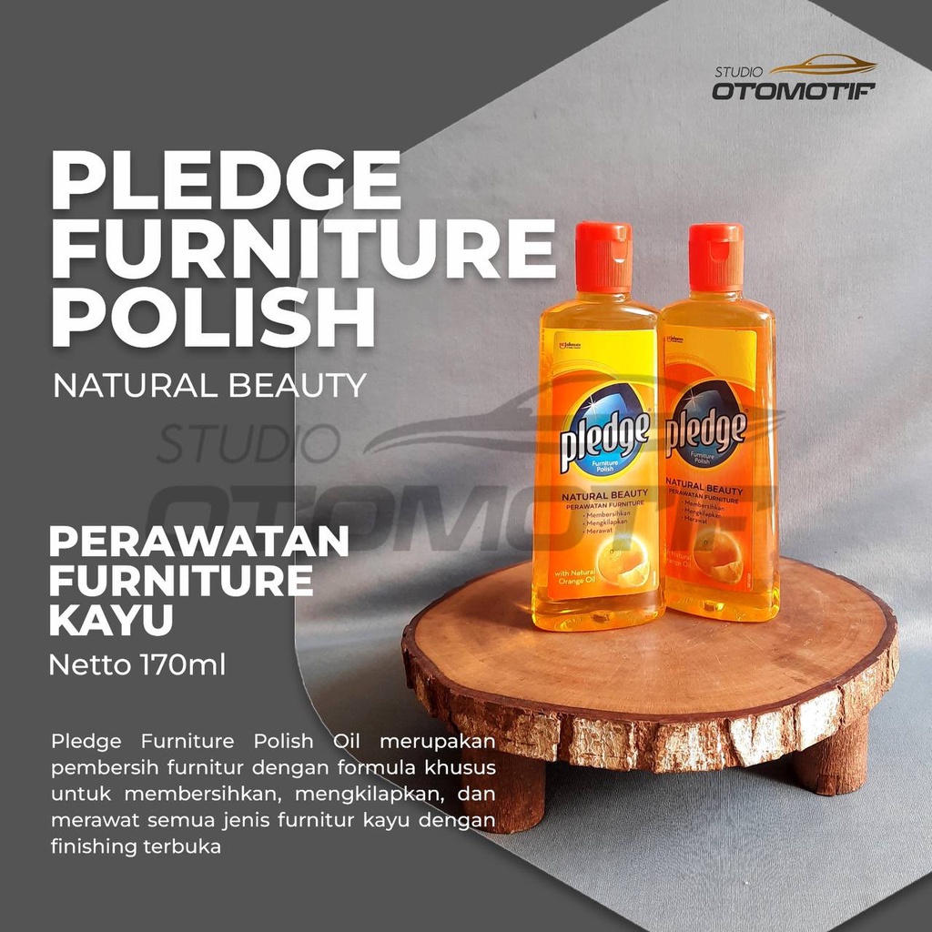 Jual PLEDGE FURNITURE POLISH ORANGE PERAWATAN FURNITURE KAYU 170ML ...