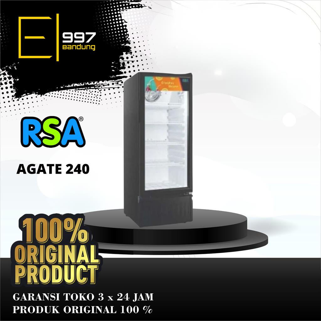 Jual RSA Showcase AGATE240 / AGATE 240 , Display Cooler 4 Rak 222 Liter ...