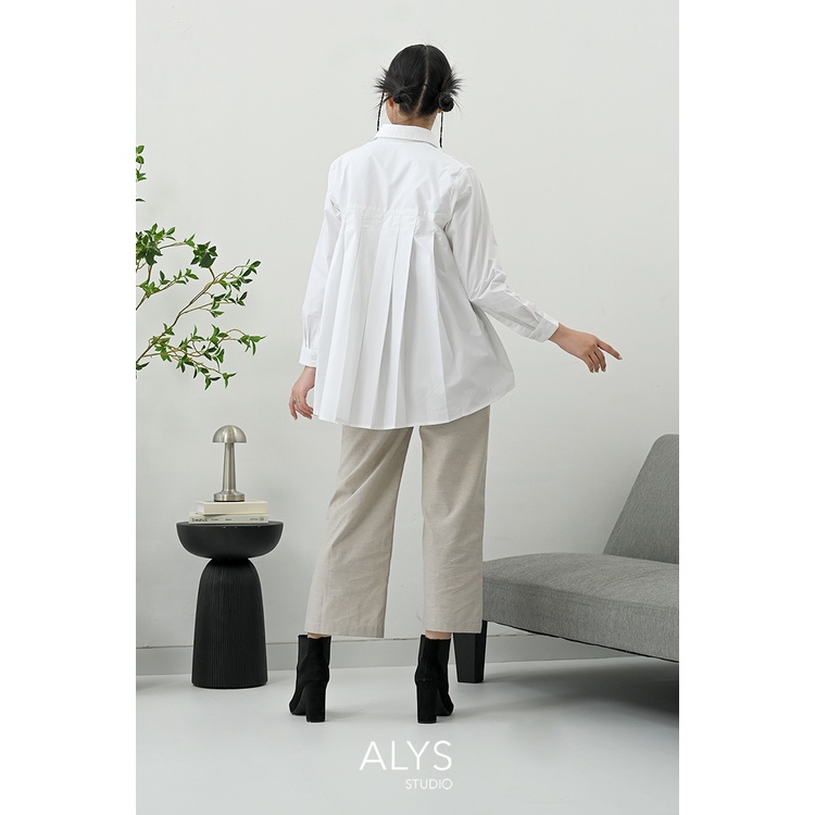 Jual Alys Studio Febiona White Long (Kemeja Wanita) | Shopee Indonesia