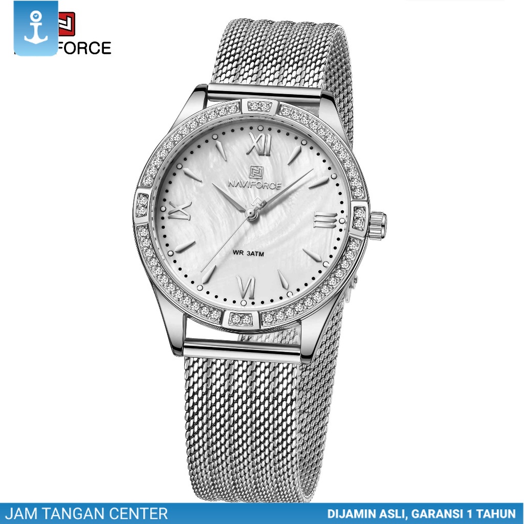 Jual Jam Tangan Wanita Naviforce NF-5028L Stainless Steel | Shopee Indonesia