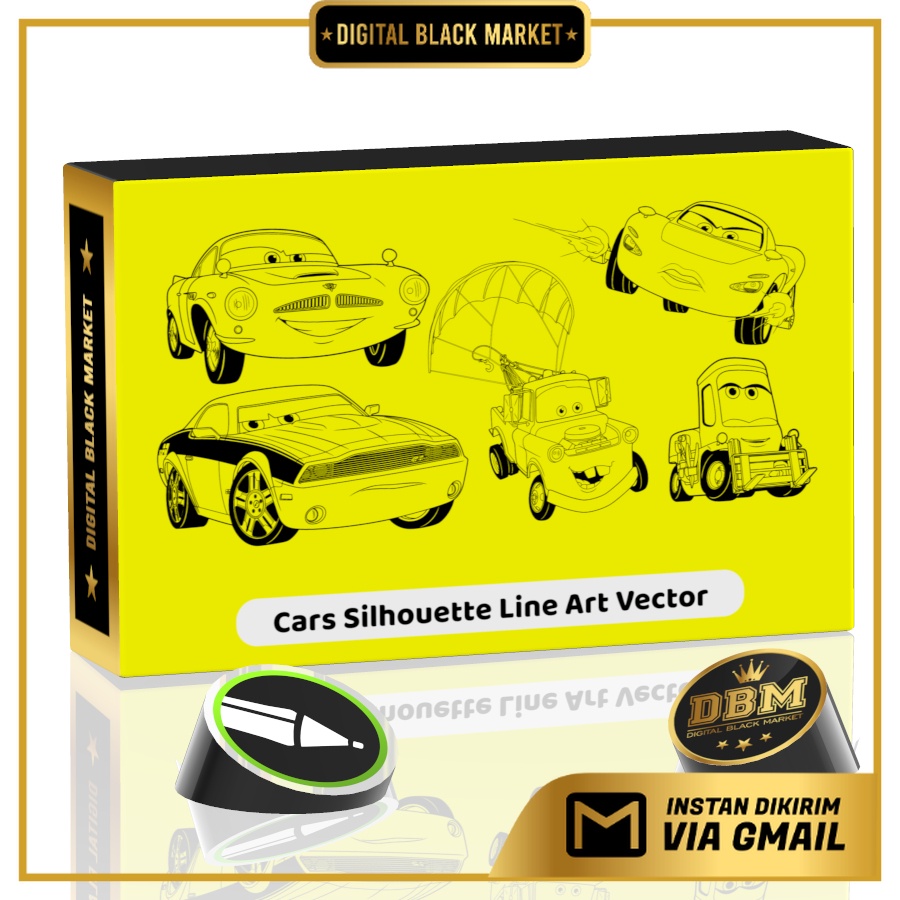 Jual ID24904 - Cars Silhouette Line Art Vector CorelDraw | Shopee Indonesia