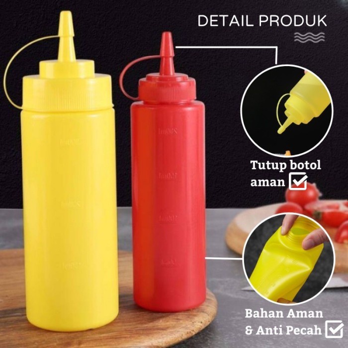 Jual Botol Saos Bahan Tebal 250 ML - Botol Saos | Shopee Indonesia