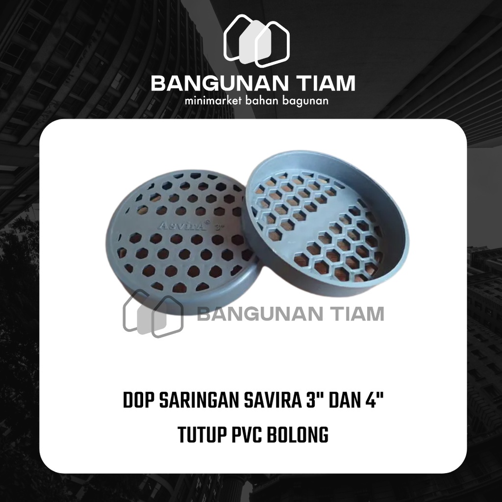 Jual DOP SARINGAN ASVIRA 3" DAN 4" Inch ~ TUTUP PIPA PVC LUBANG BOLONG ...