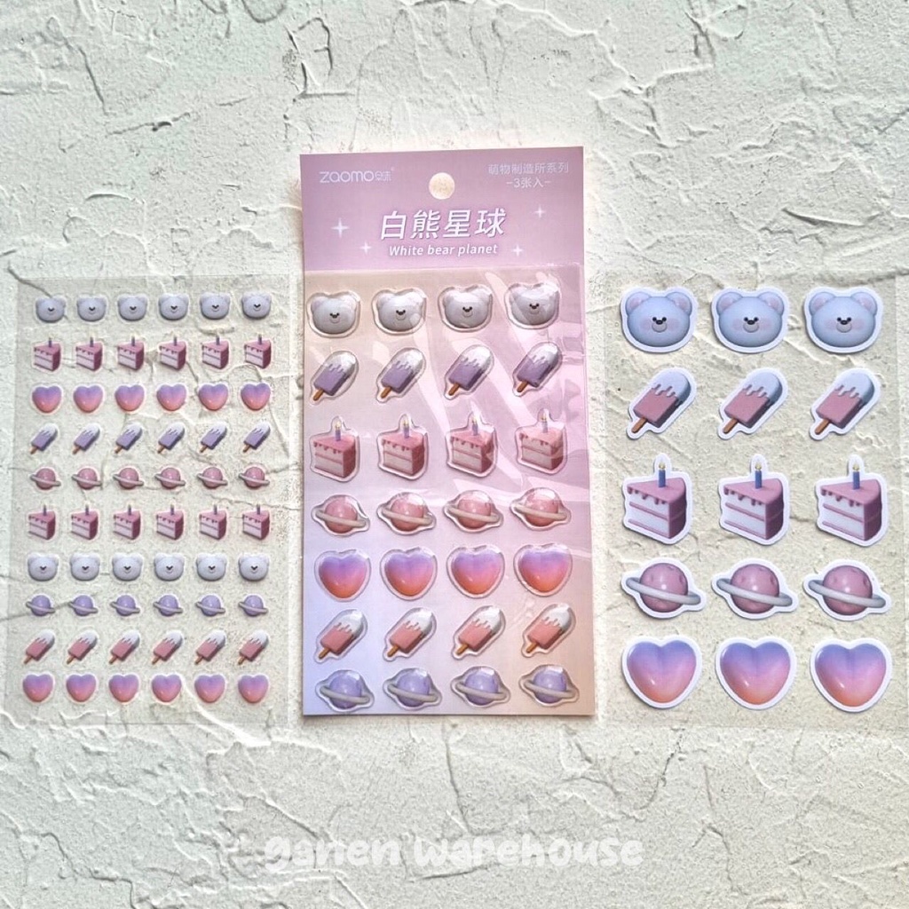 Jual [GW] Sticker 3 Lembar Kawai Korean Stiker Deco | Shopee Indonesia