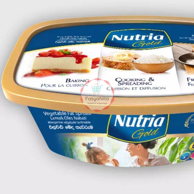 Jual BELLE / NUTRIA GOLD Vegetable Fat Spread Butter 250gr - Lemak Oles ...