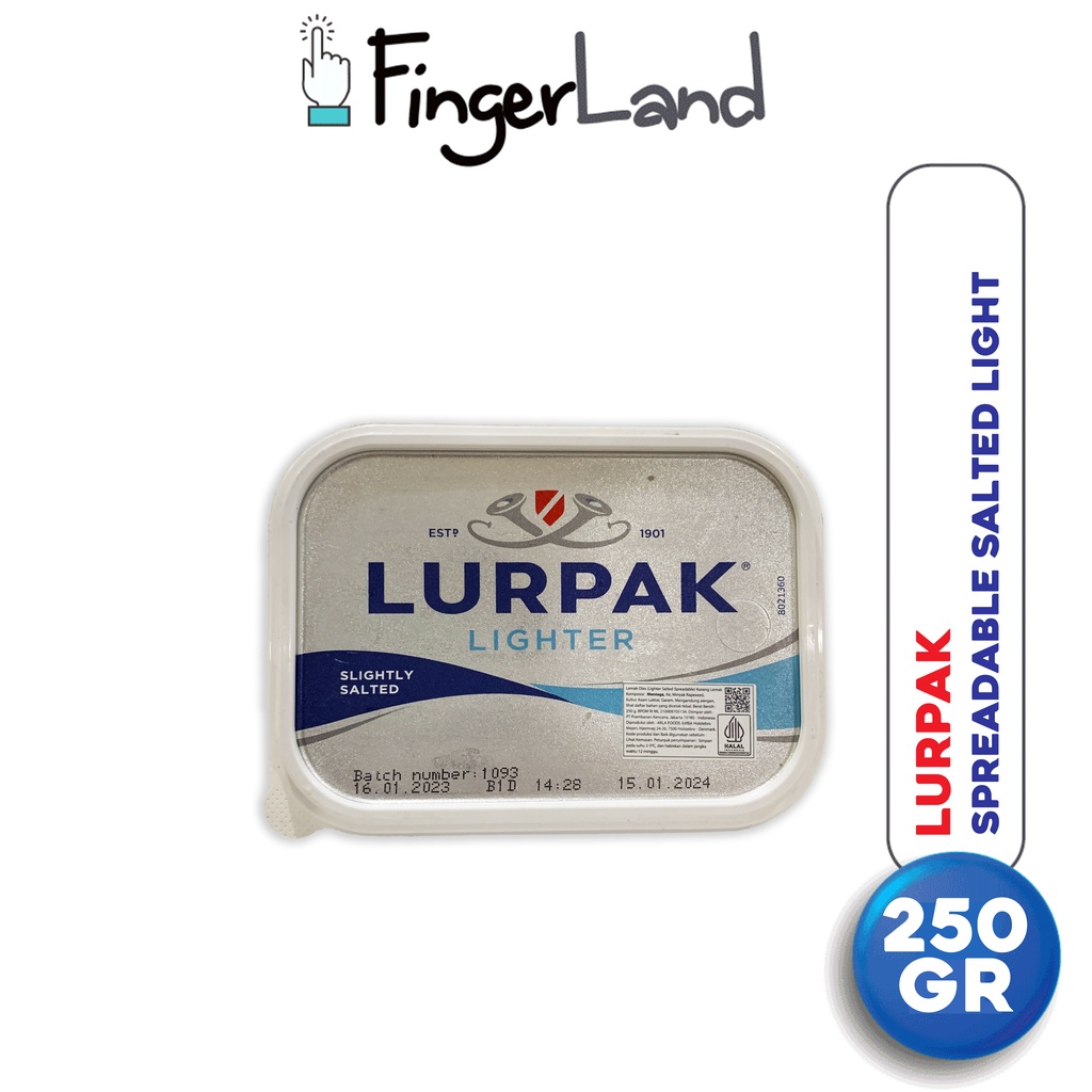 Jual LURPAK Spreadable Salted Light 250 gram Mentega Oles Asin | Shopee ...