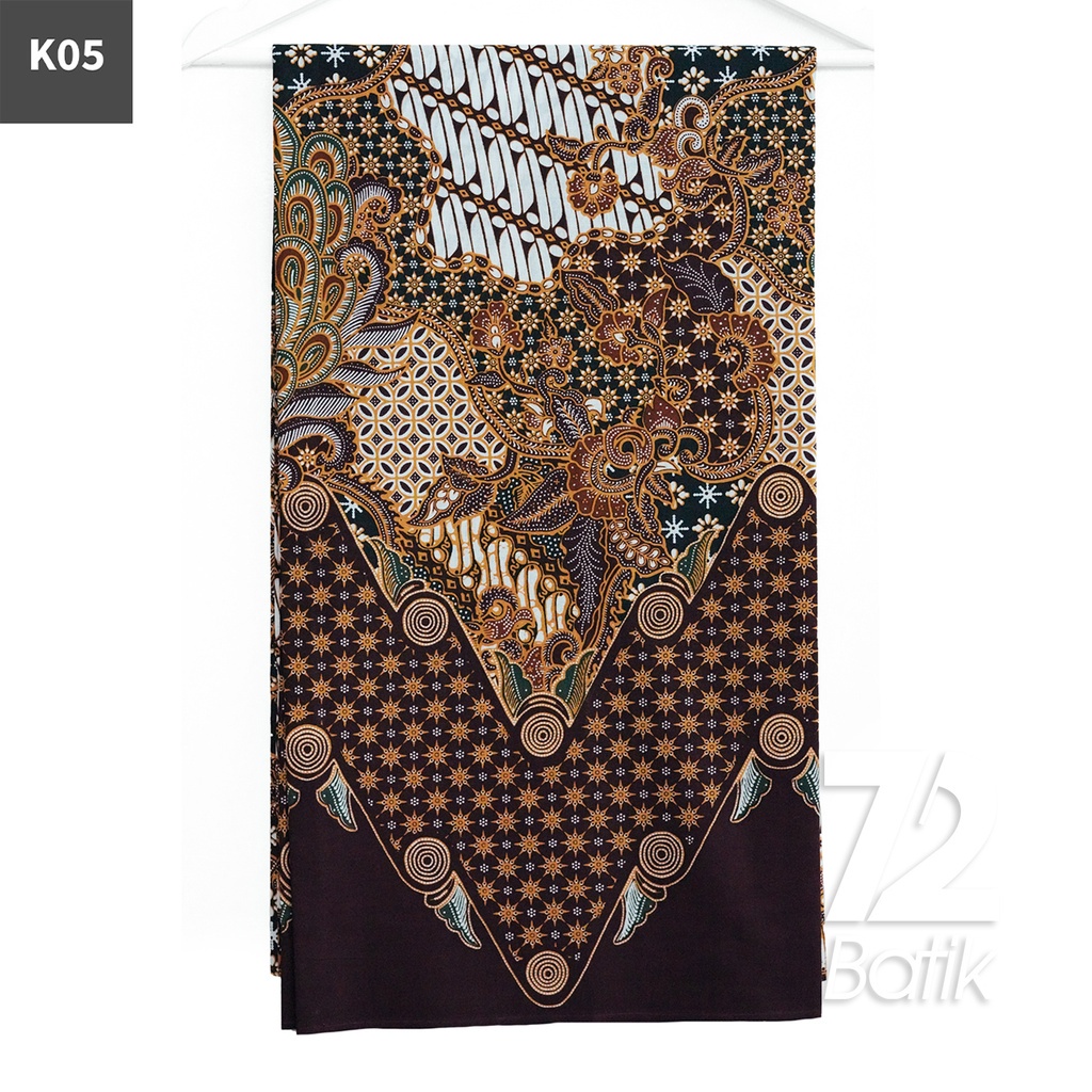 Jual KAIN BATIK PREMIUM Bahan Katun Motif Sekar Jagad Roll Coklat Tua ...