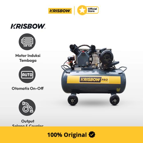 Jual Krisbow Air Compressor Kompresor Angin 2Hp 90L 10Bar 1Ph | Shopee ...