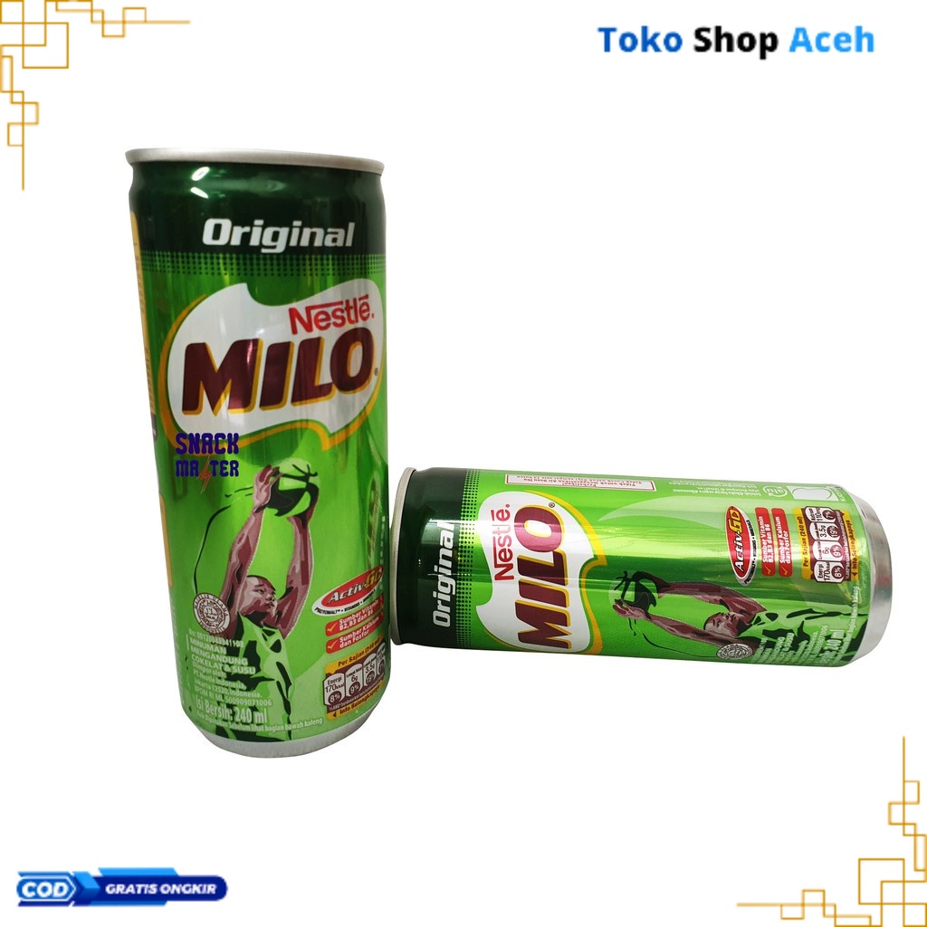 Jual {S.A} MILO Kaleng 240ml (SZY) | Shopee Indonesia