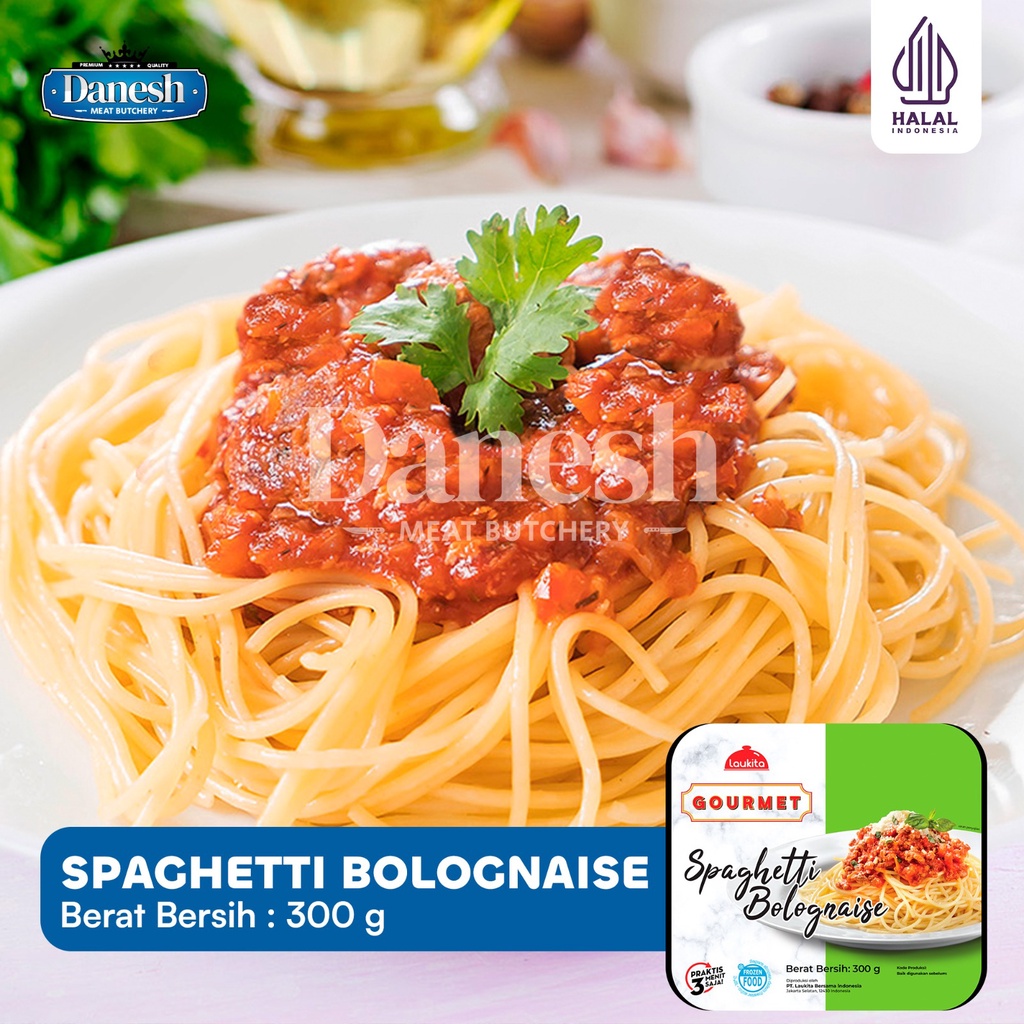 Jual Laukita Spaghetti Bolognaise Pasta Frozen Food 300gr | Shopee ...