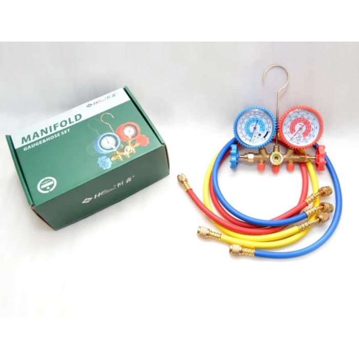 Jual Manifold Set R410a Hengsen | Brass Manifold Gauge Set | Analyzer ...