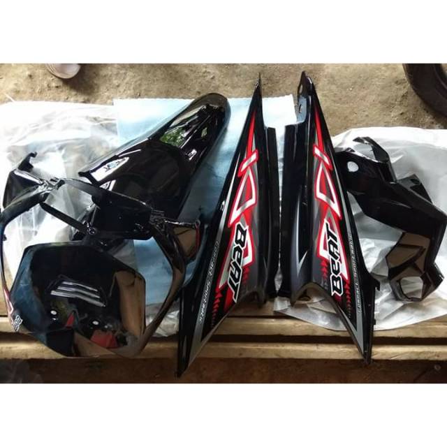 Jual Full Cover Body Halus Honda Beat Karbu Warna Hitam Tahun 2008 2009 ...