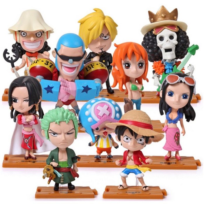 Jual One Piece Action Figure Straw Hat Pirates Set 10 | Shopee Indonesia