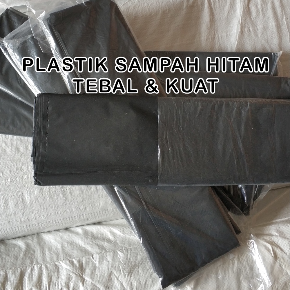 Jual Kantong Plastik Sampah Hitam Tebal Kuat 60x100 90x120 Trash Bag | Shopee Indonesia