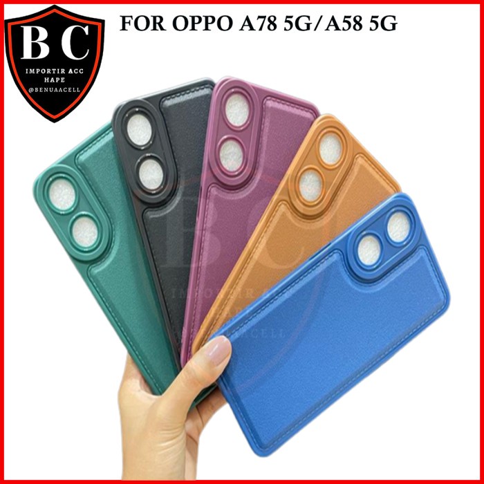 Jual CASE OPPO A78 5G - CASE LEATHER PRO OPPO A79 5G A38 4G A98 5G A78 ...