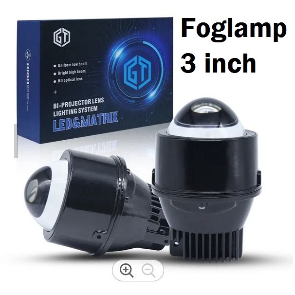 Jual Lampu BILED FOGLAMP 3 inch F3 55W 55 watt Bi Led fog lamp mobil ...