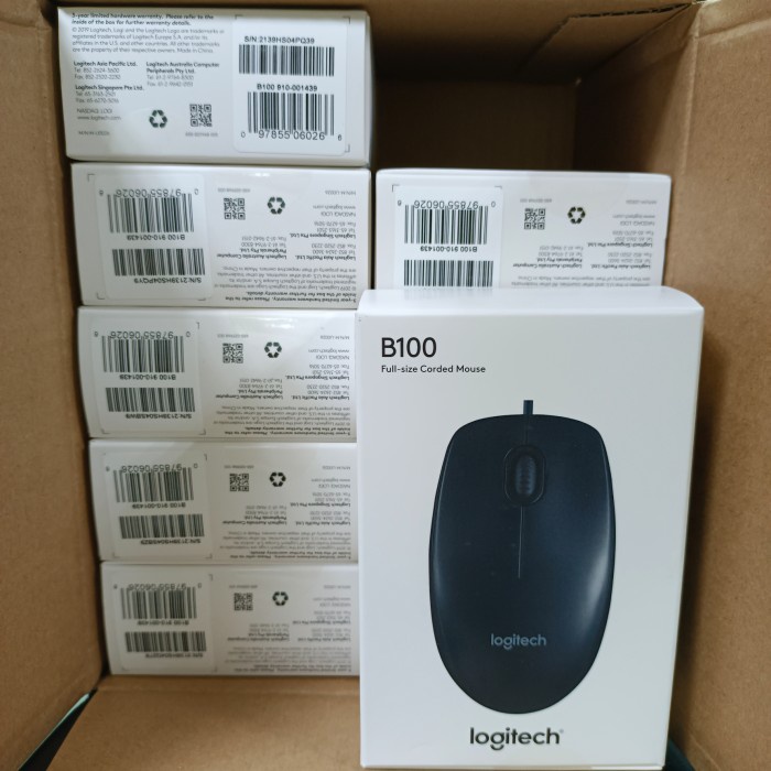 Jual Logitech Mouse Usb B100 Original | Shopee Indonesia