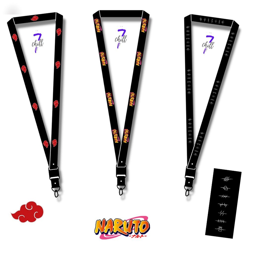 Jual Lanyard Anime Naruto ID Card Custom Anime Lucu Tali Karakter ...