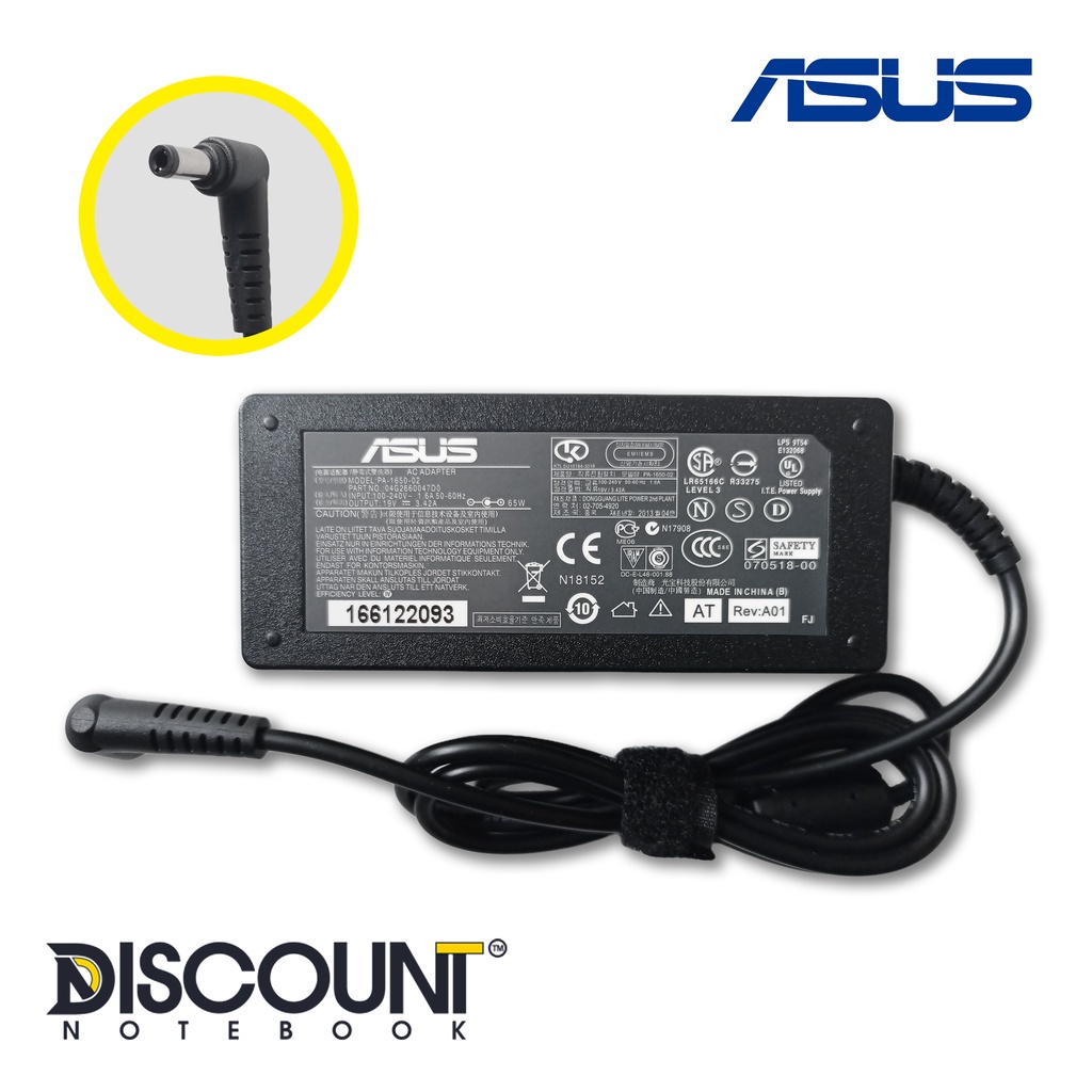 Jual Adaptor Charger Laptop Asus A46 A56 A450A A450C A451 X450 (19V 3 ...
