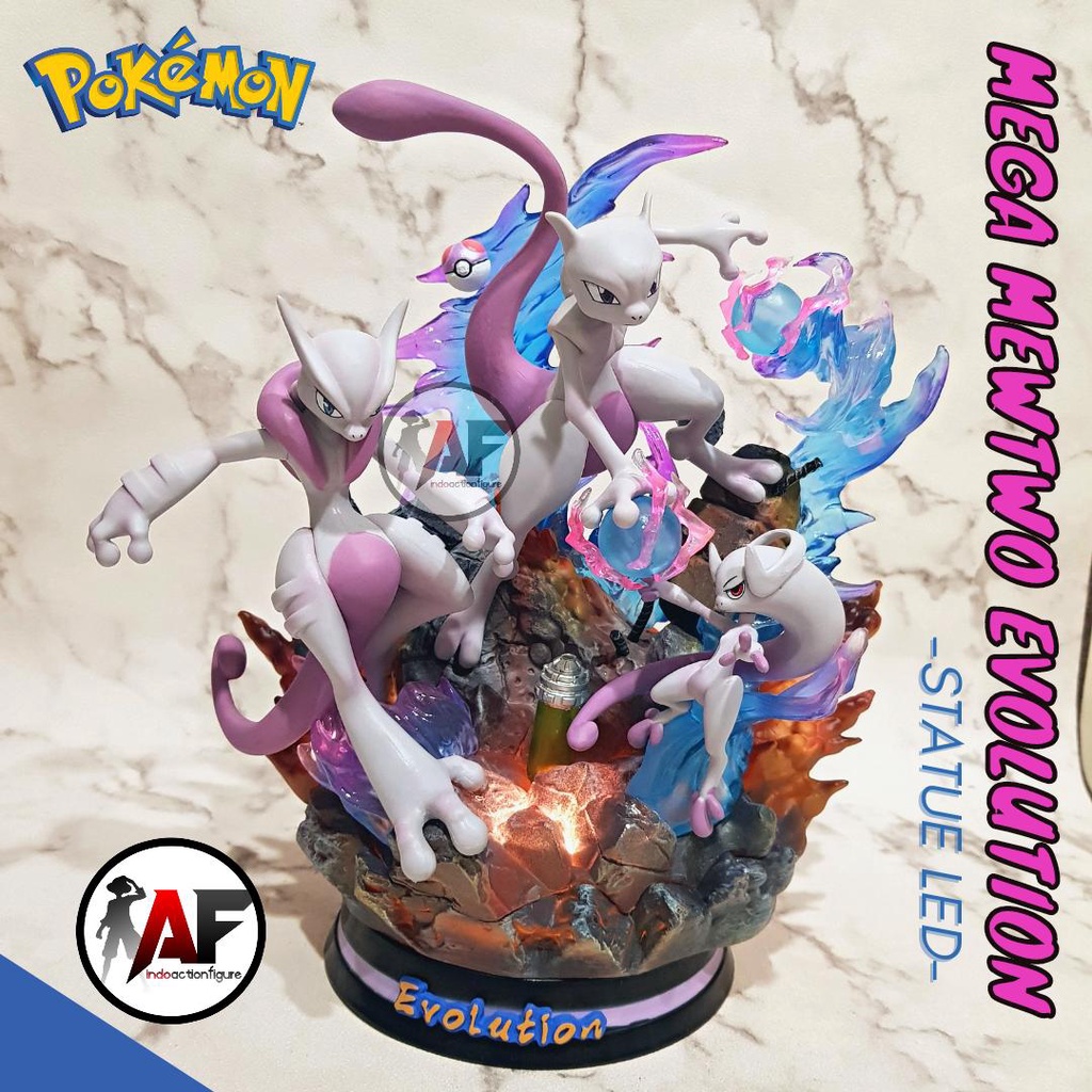Jual Statue Pokemon Mewtwo Mega X & Mega Y Egg Evolution studio design ...