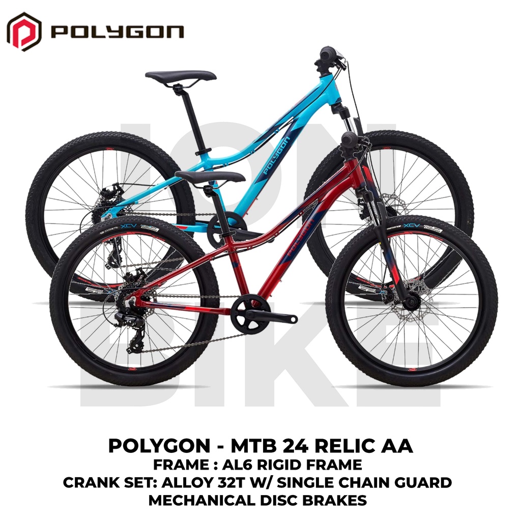Jual Sepeda MTB 24 Inch Polygon Relic Frame Alloy Ringan Gunung ...