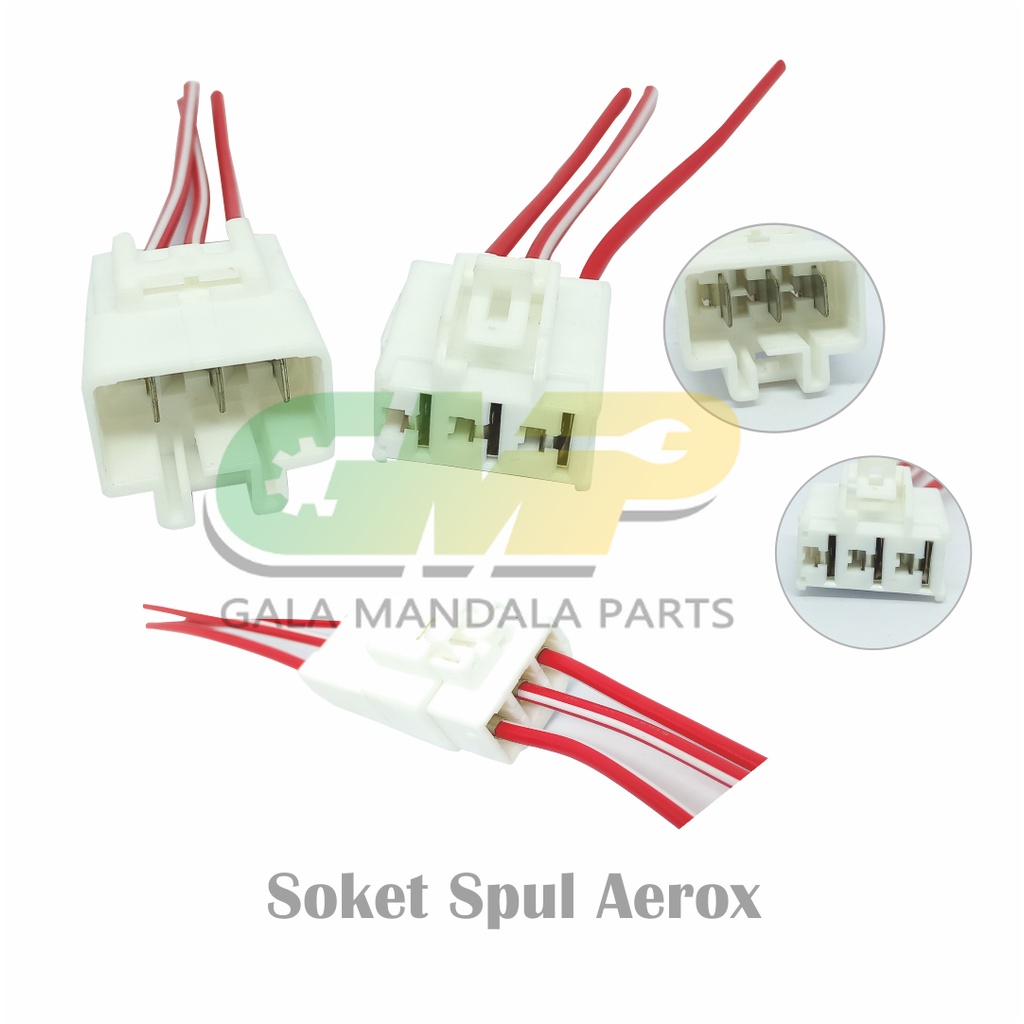 Jual Soket Kabel Spull Set Aerox Nmax Lexi Freego Socket Spul Ecu Motor ...