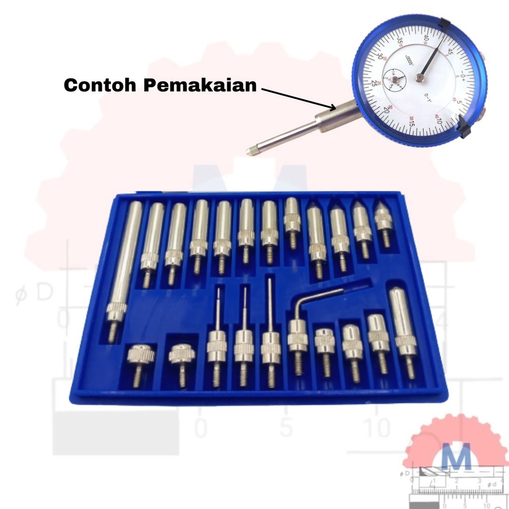 Jual Probe Jarum Dial indicator Gauge Probe Dial gage m2.5 mch | Shopee Indonesia