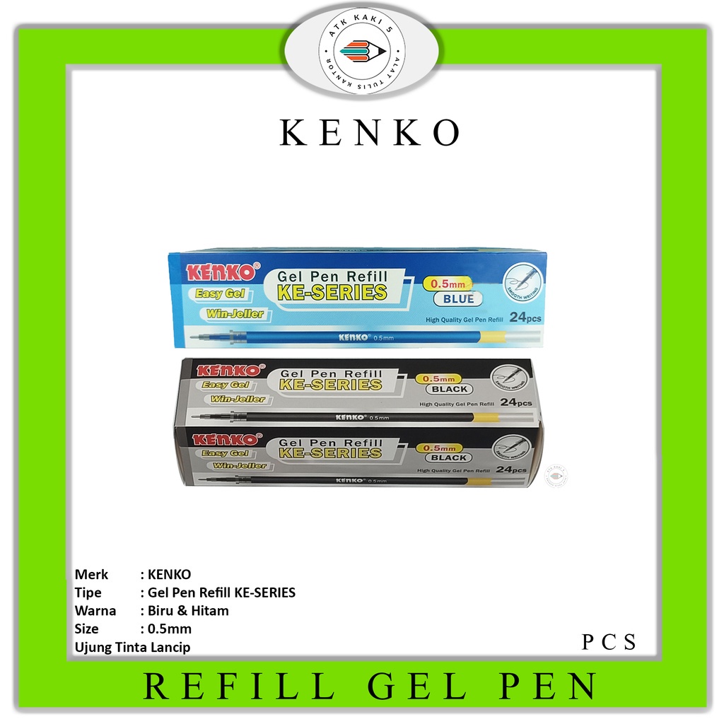 Jual KENKO - Refill Pen Gel 0,5 mm KE-Series - Pcs | Shopee Indonesia