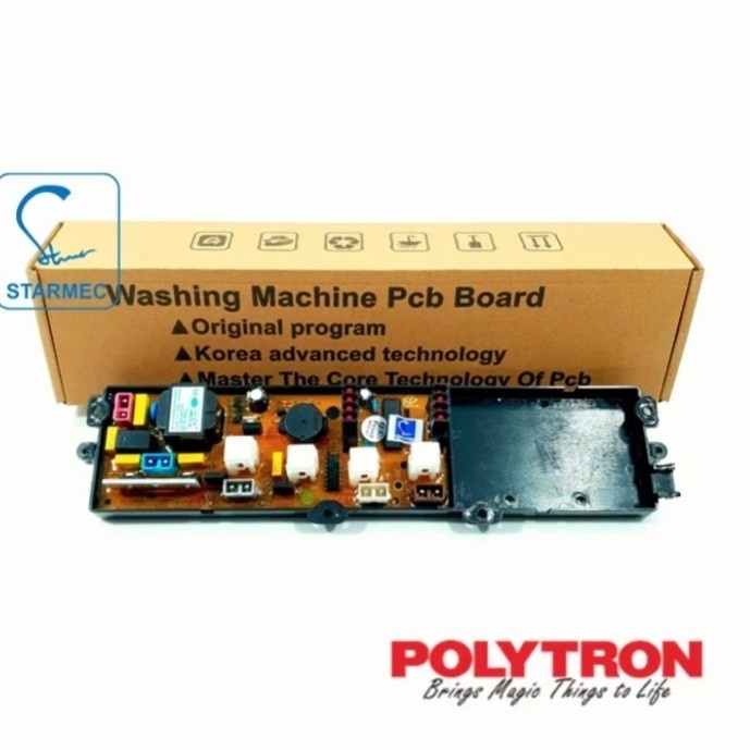 Jual Modul PCB Mesin Cuci Top Loading POLYTRON PAW 7003 7005 8005 Tombol 4 MFD27 | Shopee Indonesia