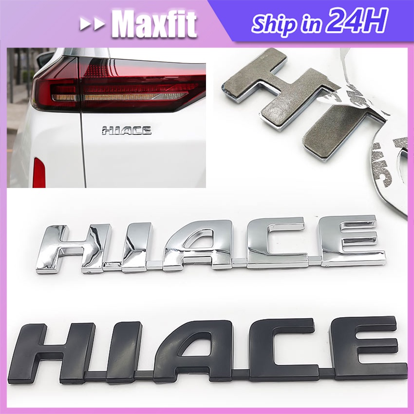 Jual Stiker Emblem HIACE 3D ABS Logo Car HIACE Untuk Mobil Side Fender ...