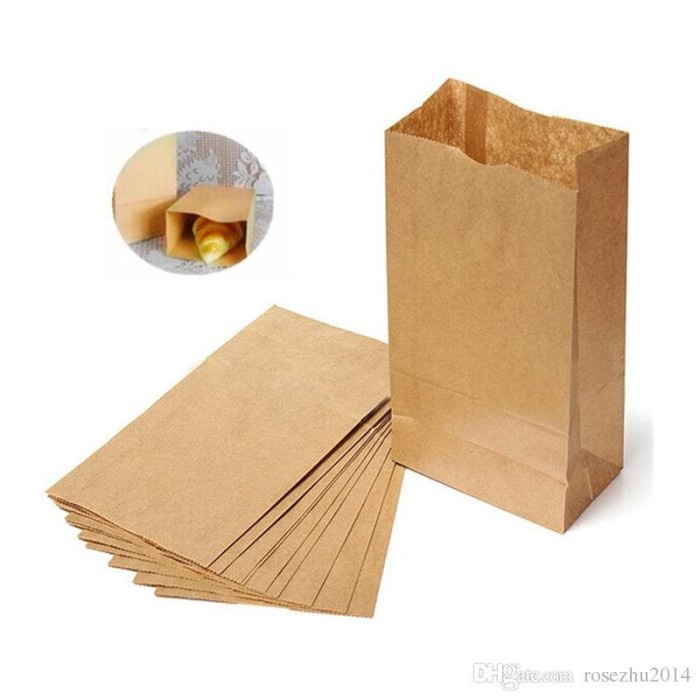 Jual PAPER BAG SIZE M - MEDIUM - KANTONG KERTAS ROTI - FRIED CHICKEN ...