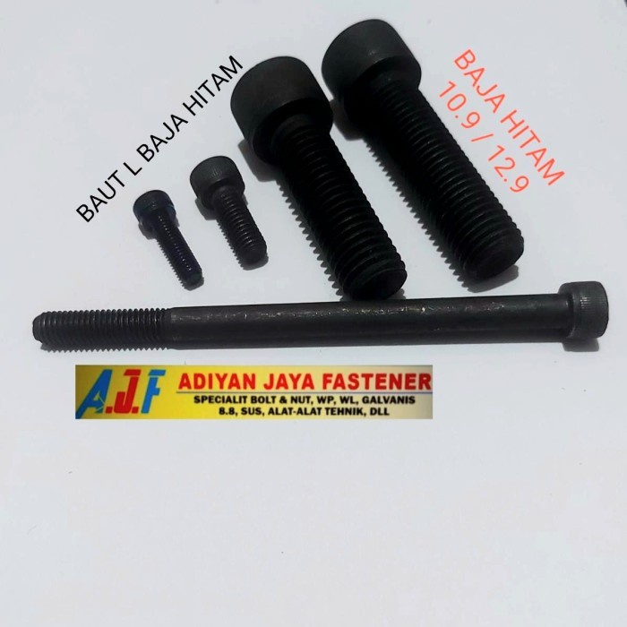 Jual BAUT L / HEX SOCKET SCREW 6X40 BAJA HITAM | Shopee Indonesia
