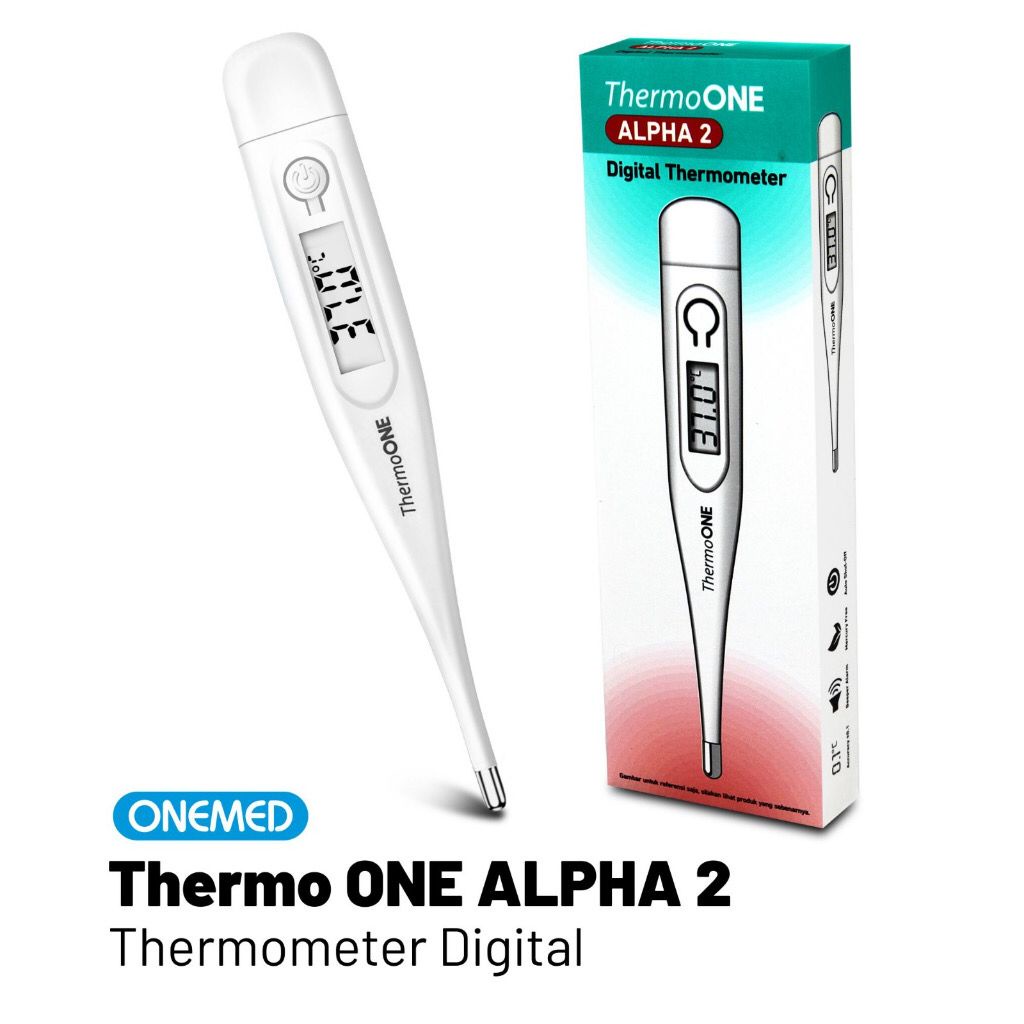 Jual Thermometer Digital Thermo One Alpha 2 OneMed/Termometer badan one ...