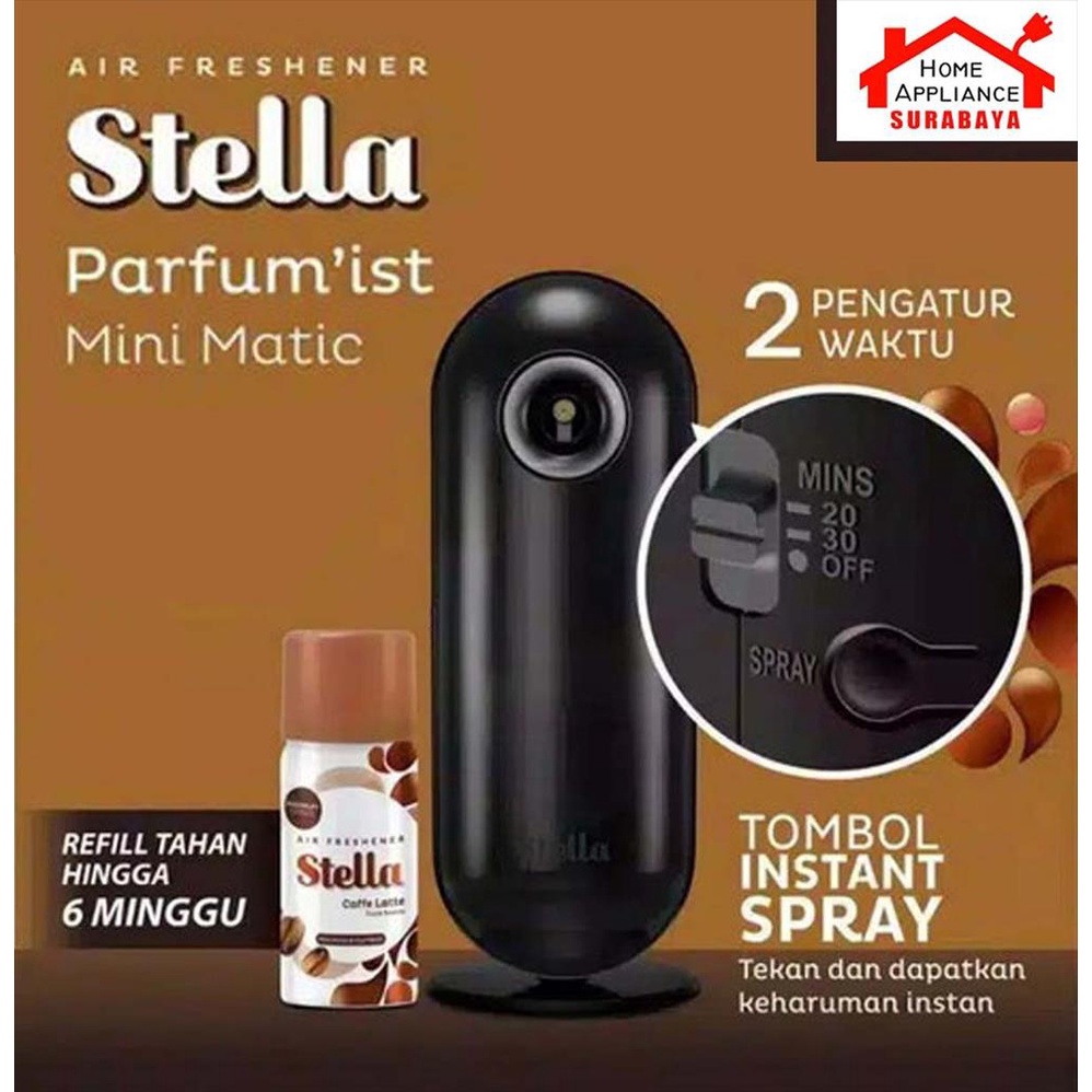 Jual STELLA Mini Matic Parfum'ist Alat + Refill Caffe Latte - Pengharum ...