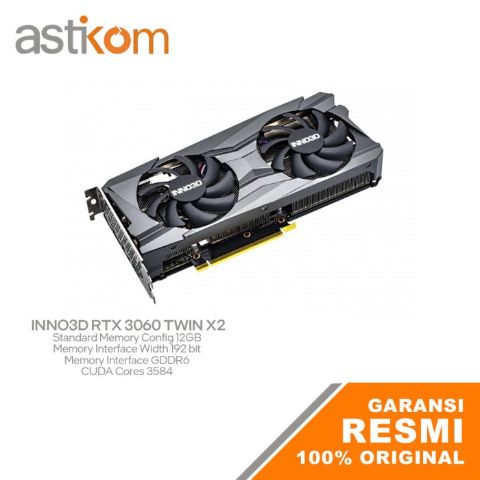 Jual VGA INNO3D Geforce RTX 3060 Twin X2 12GB GDDR6 3xDP-HDMI | Shopee Indonesia