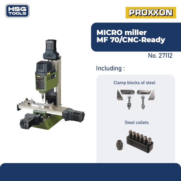 Jual PROXXON 27112 MESIN MILLING MICRO-MILLER MF 70/CNC-READY | Shopee ...