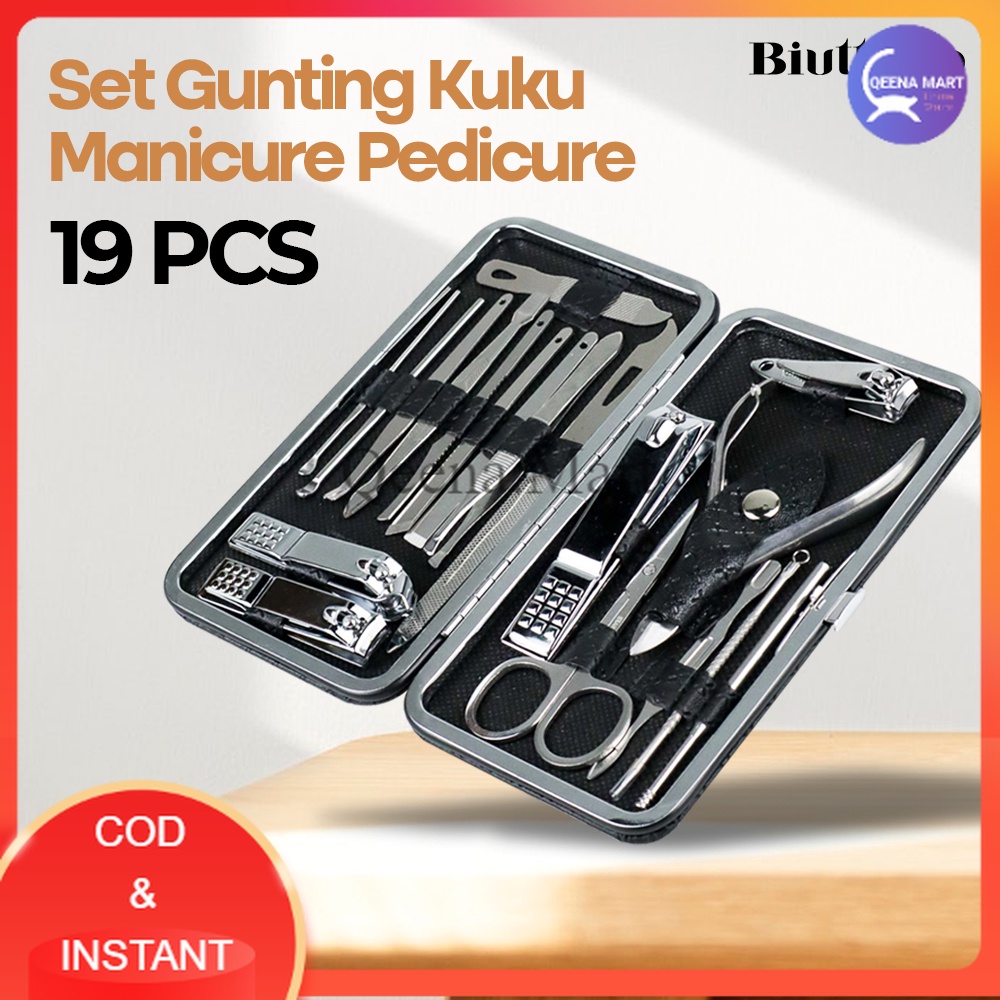 Jual Set Gunting Kuku Manicure Pedicure 19 PCS - i7000D | Shopee Indonesia