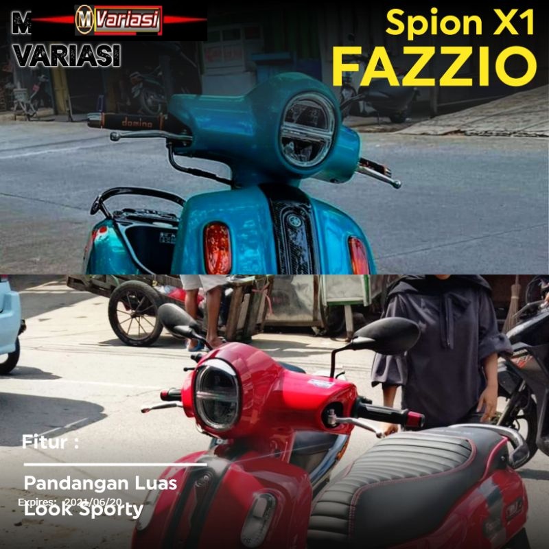 Jual Spion Grand Filano Model Bulat Tangkai Panjang Spion Yamaha Fazzio ...