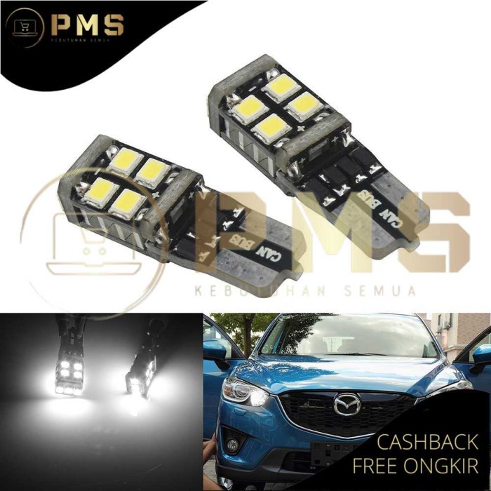 Jual Lampu Depan Mobil LED Multifungsi T10 W5W 11 Cool White 2 PCS ...