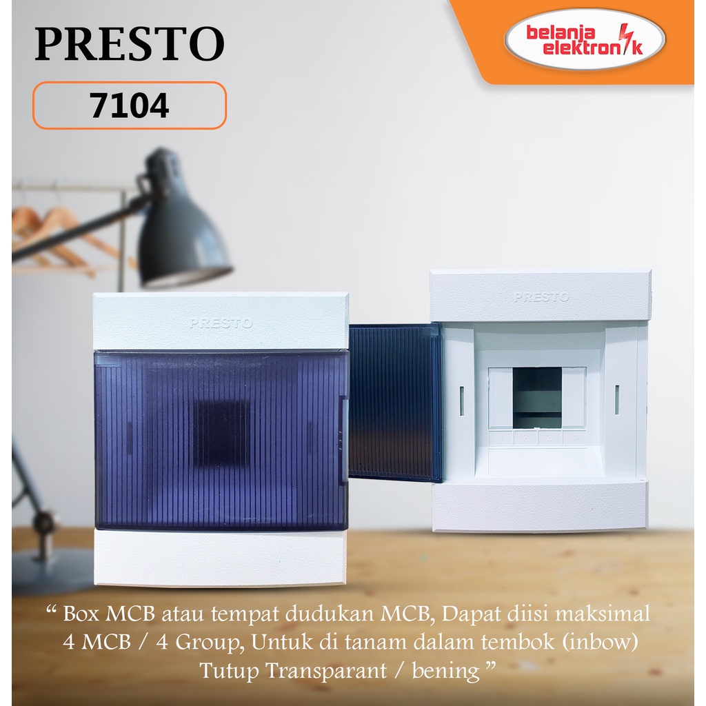 Jual Box Mcb PRESTO FUSE BOX 7104 Inbow 4 Group | Shopee Indonesia