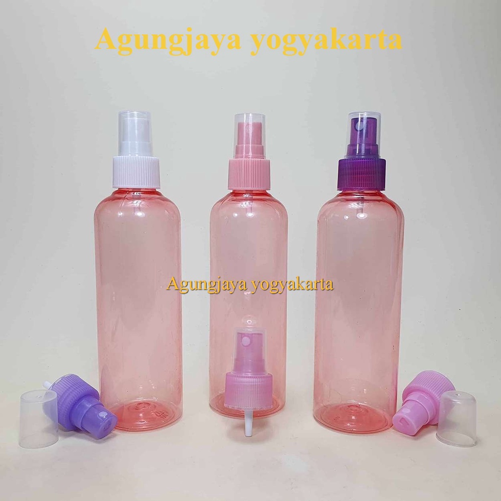 Jual Botol 250 ml BR Pink Tutup Spray / Botol Plastik / Botol ...