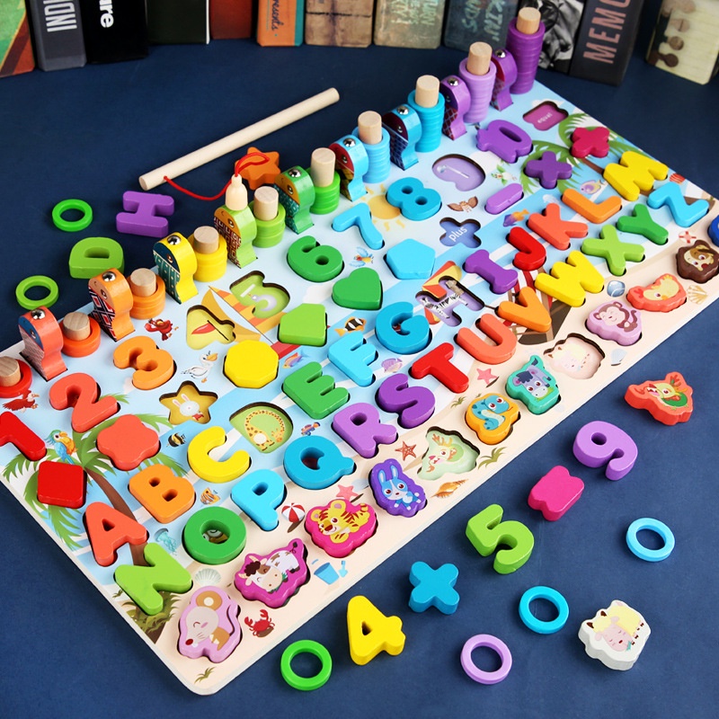 Jual Giran Papan Balok Warna Warni Mainan Pendidikan Anak | Shopee ...