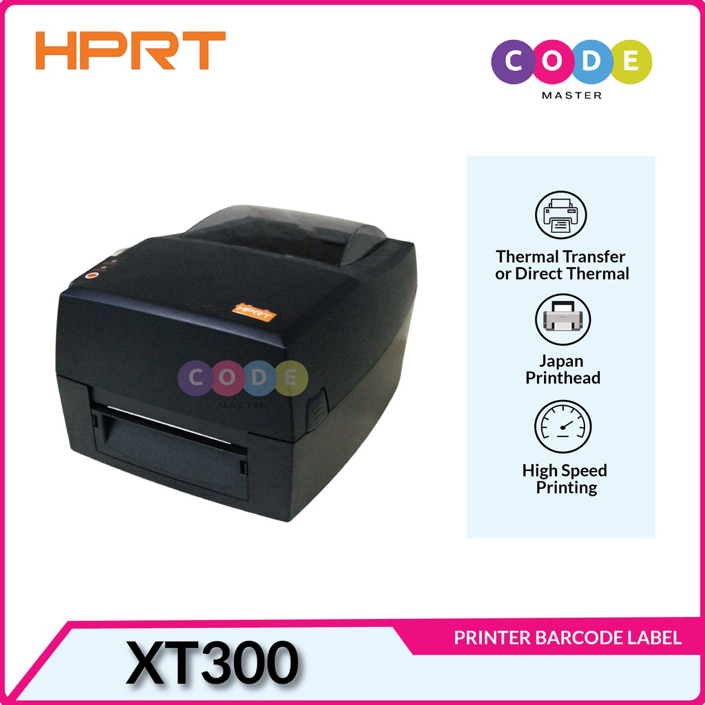 Jual Printer Barcode Label Pengiriman HPRT XT-300 Thermal USB LAN ...