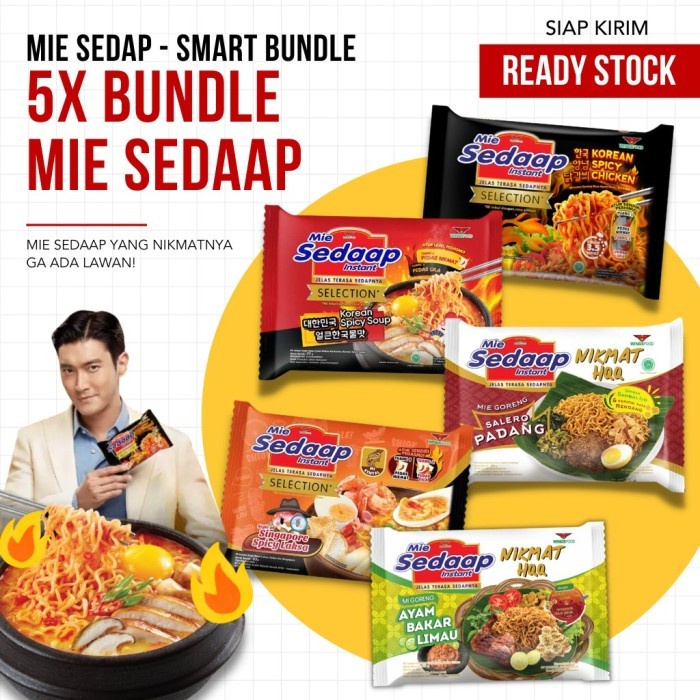 Jual Mie Sedap / Mi Sedaap - Bundle 5 varian | Shopee Indonesia