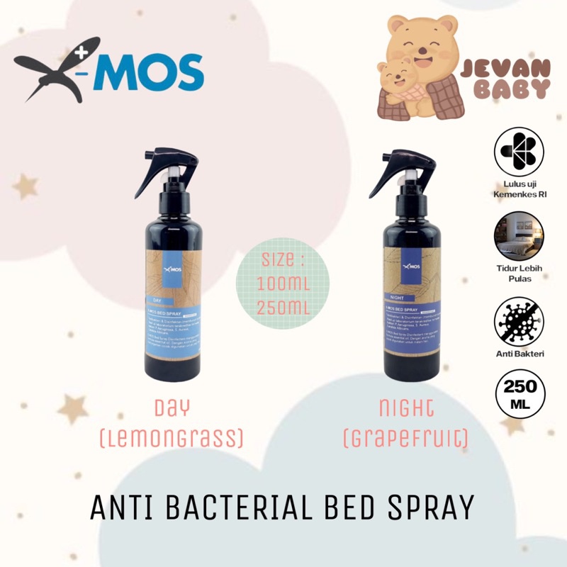 Jual X-MOS Natural Bed Spray XMOS Day / Night 100ml 250ml | Shopee ...