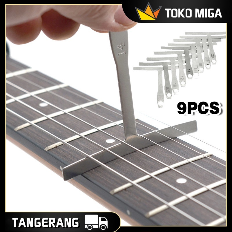 Jual Alat Pengukur Gauges Radius Senar Untuk Gitar Dan bass 9PCS ...