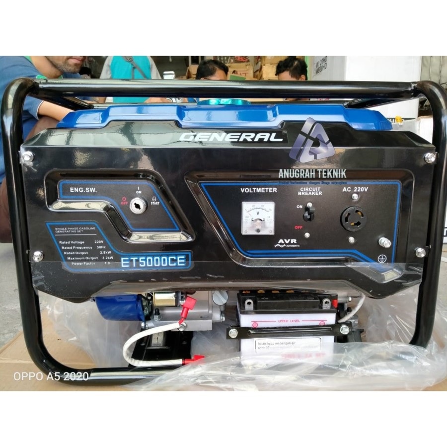 Jual Genset 3000 Watt GENERAL ET 5000CE 1 Phase | Shopee Indonesia