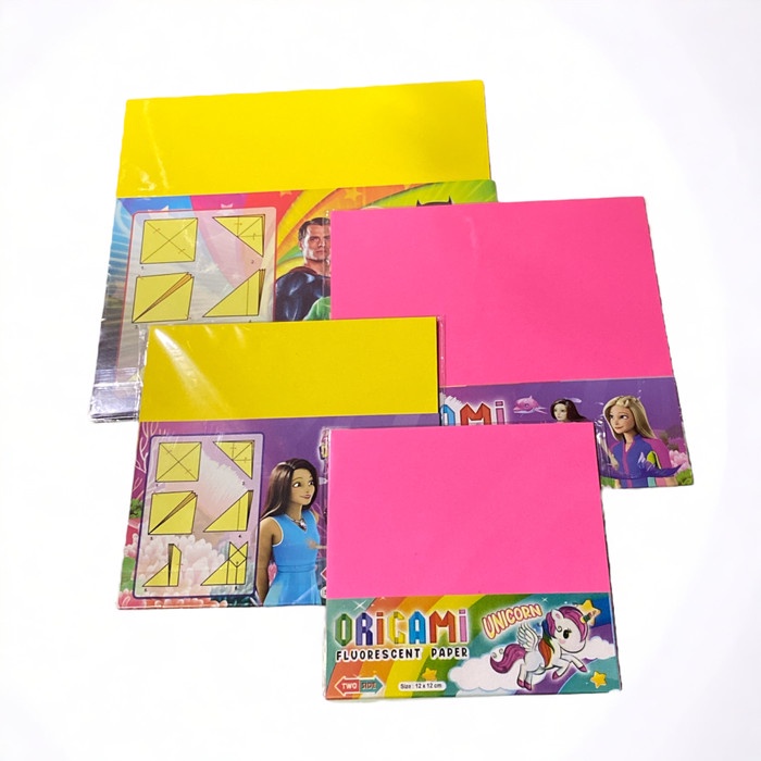 Jual Kertas Origami 2 Sisi Polos Motif Isi 25 Asturo Lipat Satu Pak NF ...