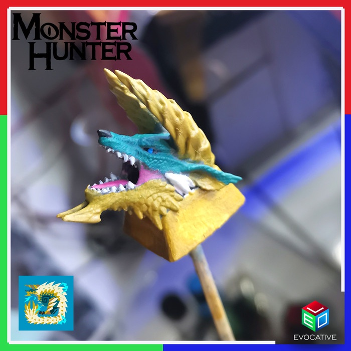 Jual Artisan Keycaps/Zinogre Keycap Monster Hunter Mechanical Keyboard ...