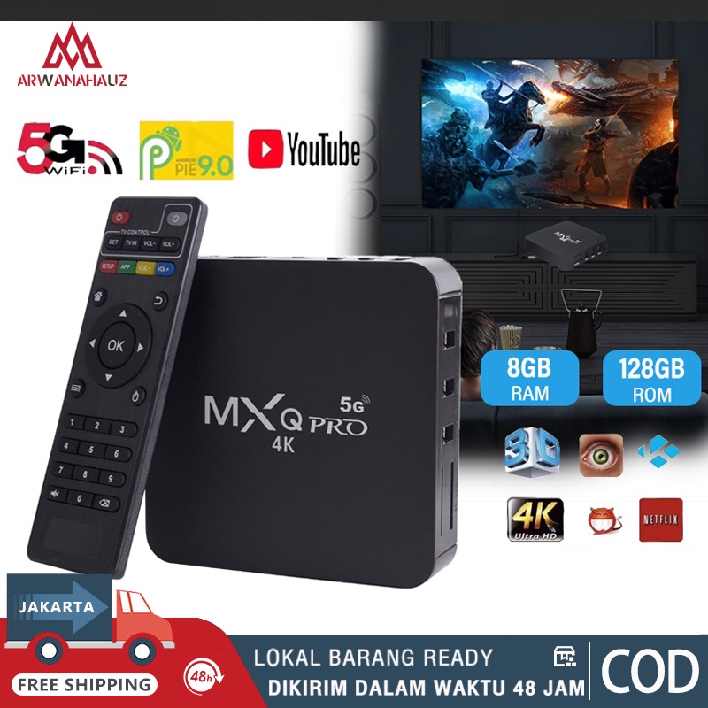 Jual Android tv box 4k 5g MXQ Pro Smart TV Box Cocok untuk Semua Merk TV Android Stb Box 8G ...